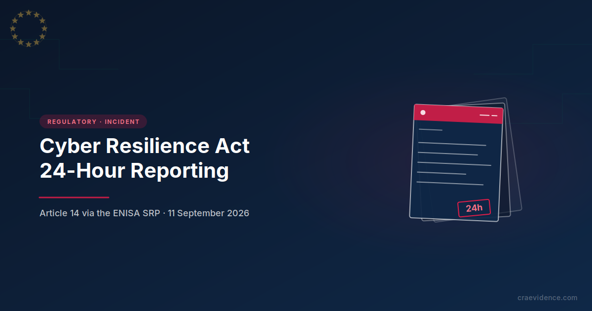 CRA Vulnerability and Incident Reporting
